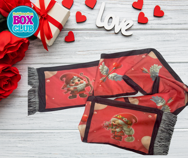Sublimation 6 Panel Soft Velvet Scarf With Fringe - subthisandthat