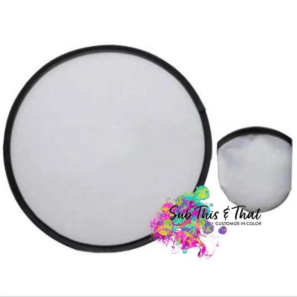Sublimation Collapsible Mesh Fan - Frisbee - subthisandthat