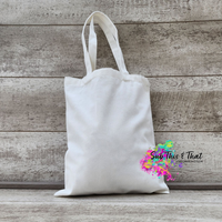 Sublimation Poly-Linen Tote Bag with handles-12x14 - subthisandthat